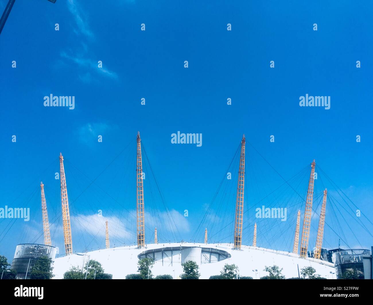 The O2 (formerly the Millennium Done) in North Greenwich, London shot ...