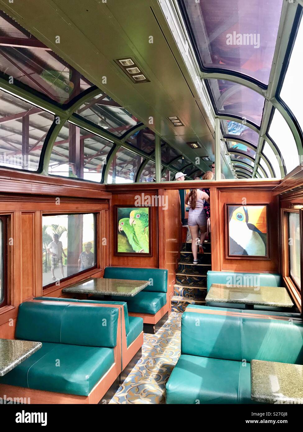 Panama Canal railway dome train Stock Photo - Alamy