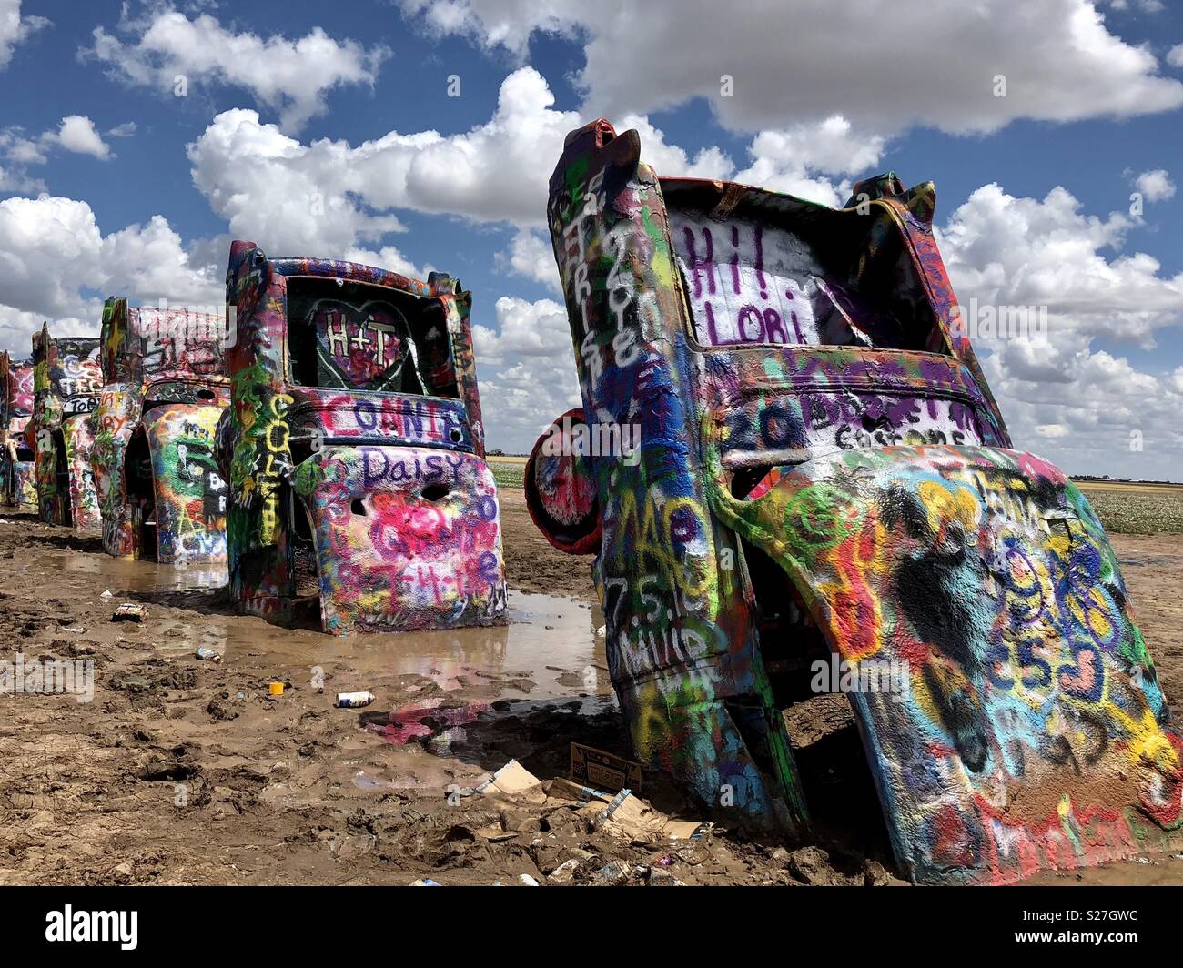 Cadillac Ranch, Amarillo, Texas Stock Photo - Alamy