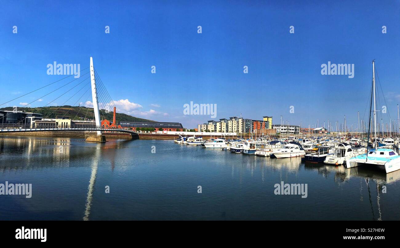 Sail bridge swansea sa1 hi-res stock photography and images - Alamy