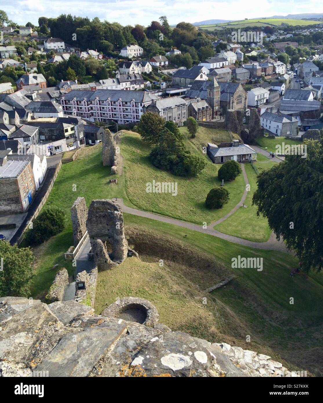 Launceston castle cornwall Stock Photo - Alamy