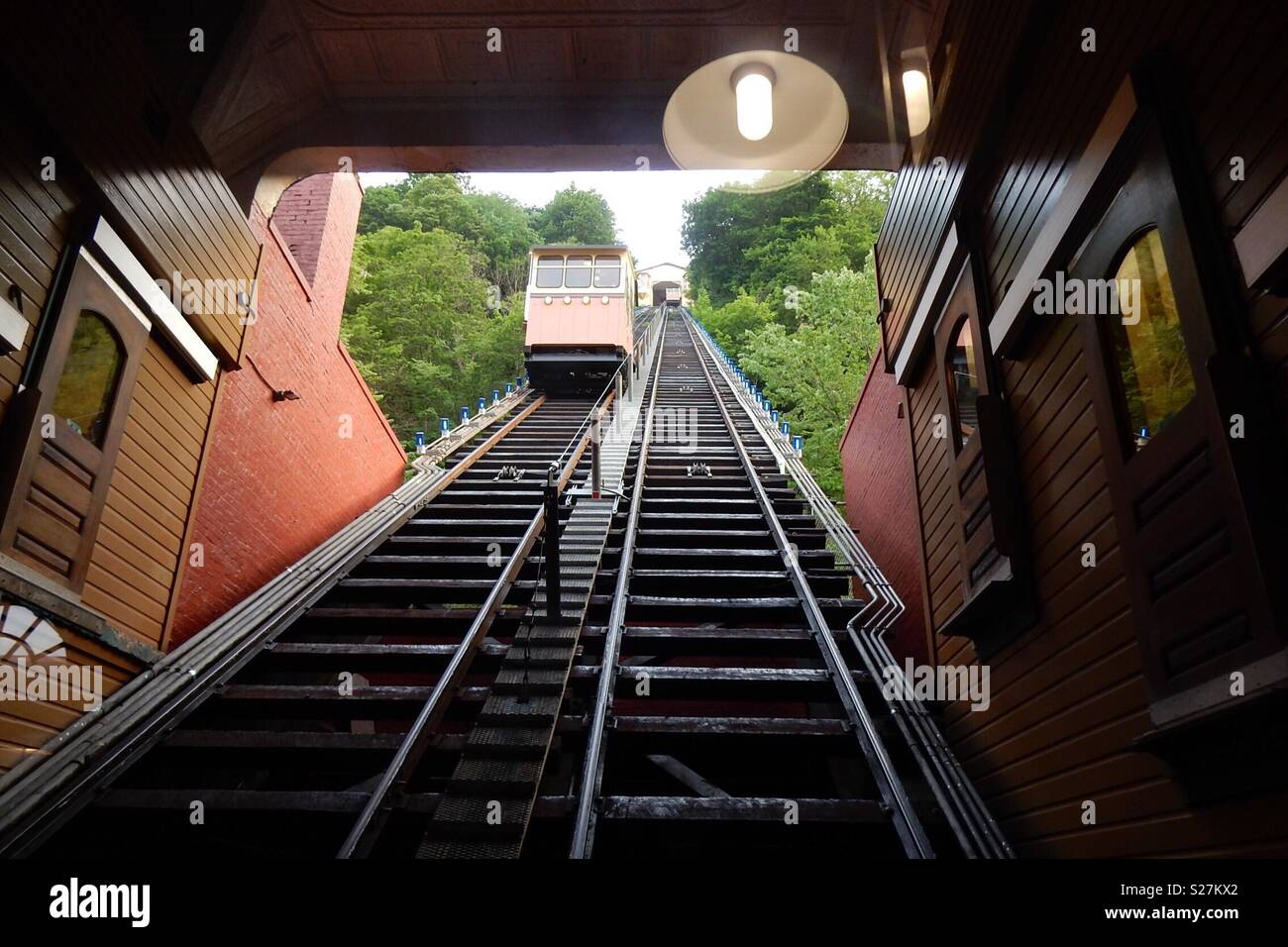 Downtown Pittsburgh PA Incline Stock Photo - Alamy