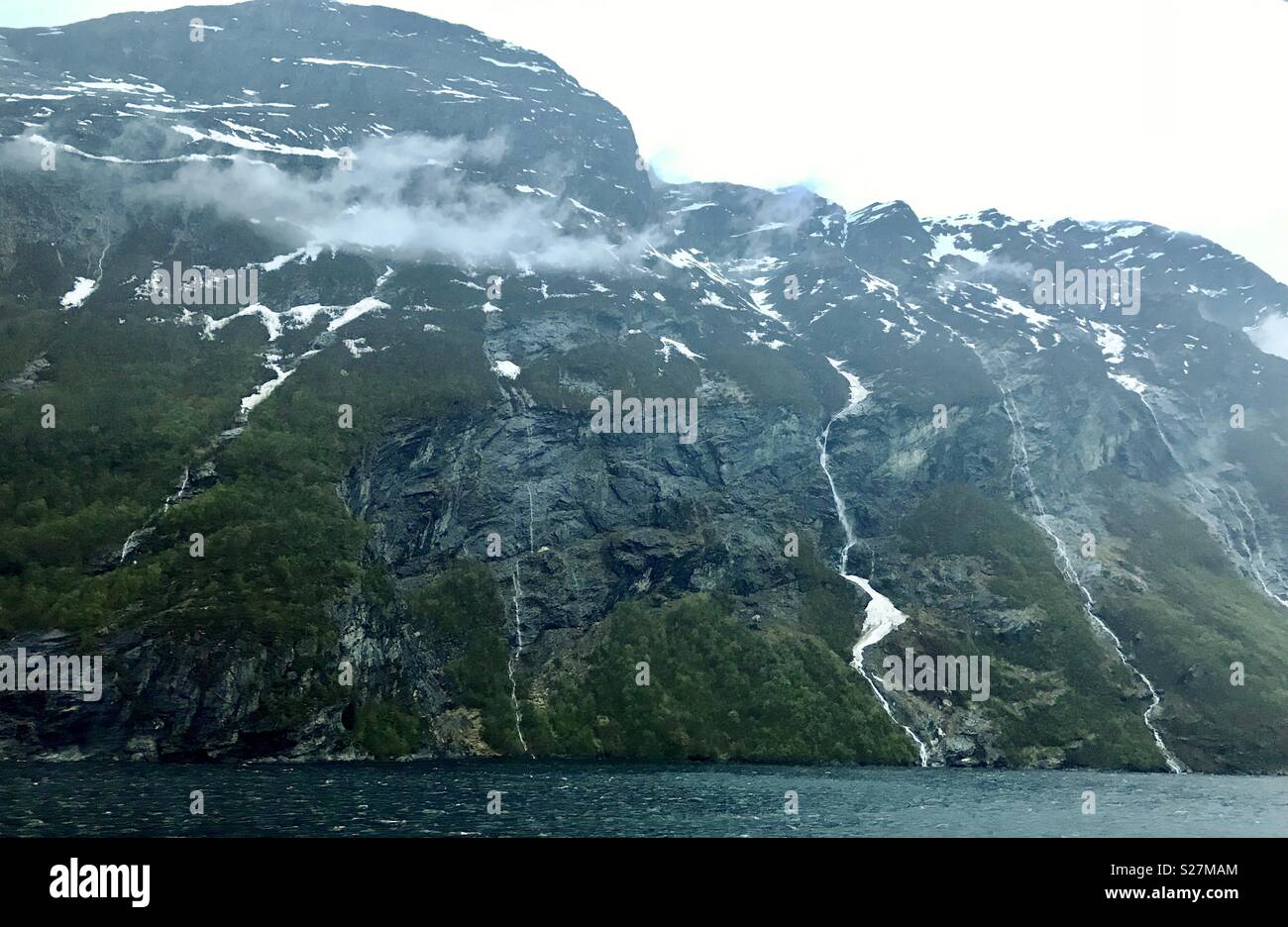 Geirangerfjord snow hi-res stock photography and images - Alamy