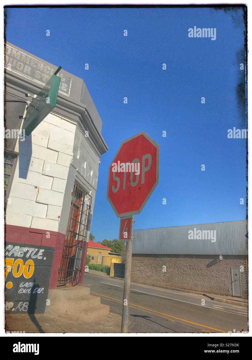 Corner liquor store in the small town of Darling in the Swartland ...