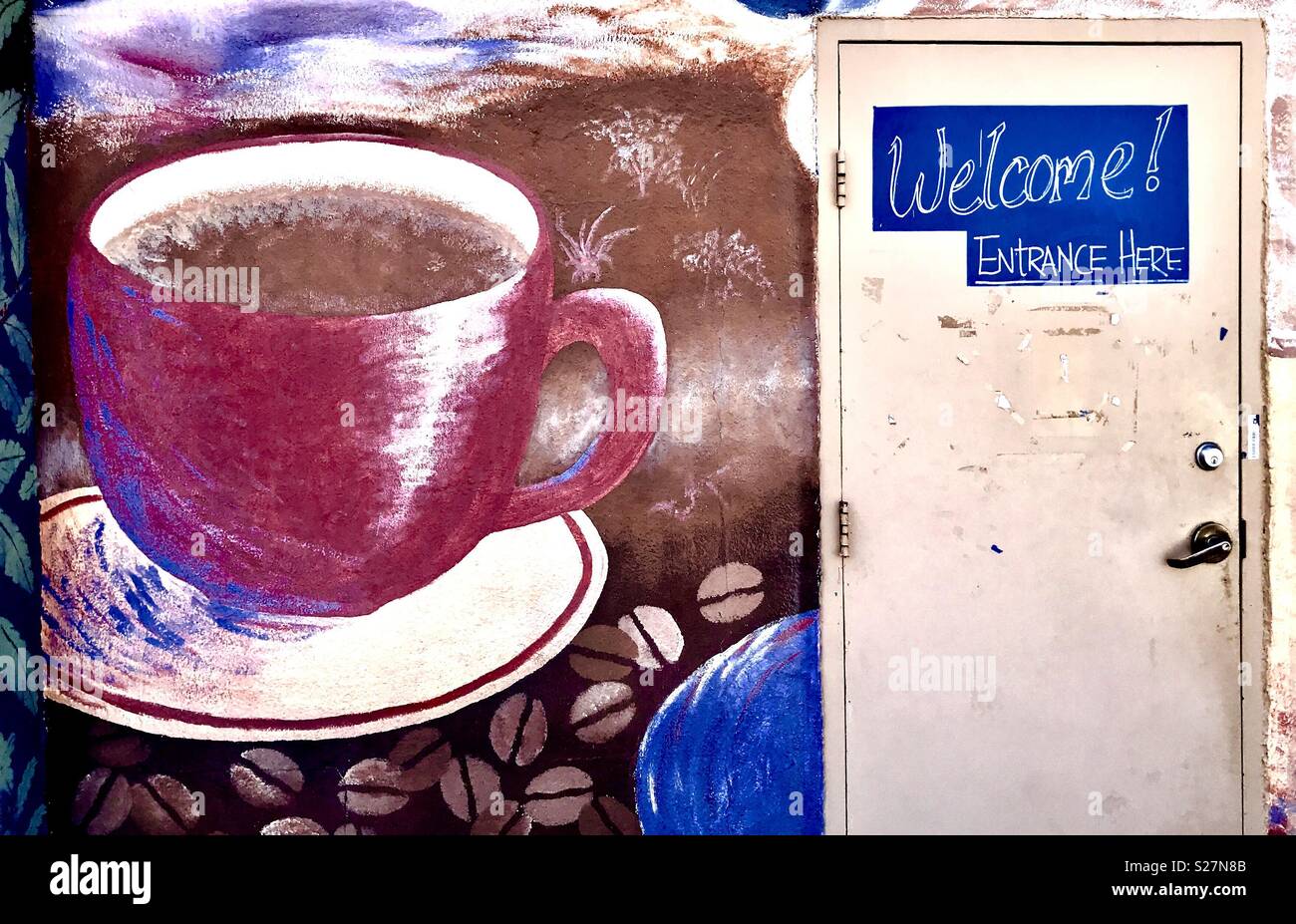 The scream of the coffee bean Stock Photo - Alamy