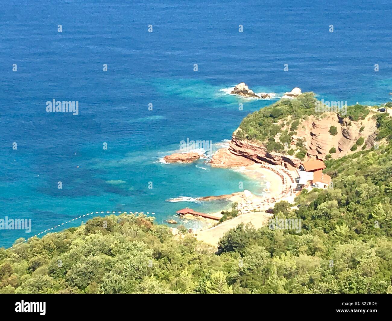 Beautiful beaches along Montenegro's Adriatic coast Stock Photo - Alamy