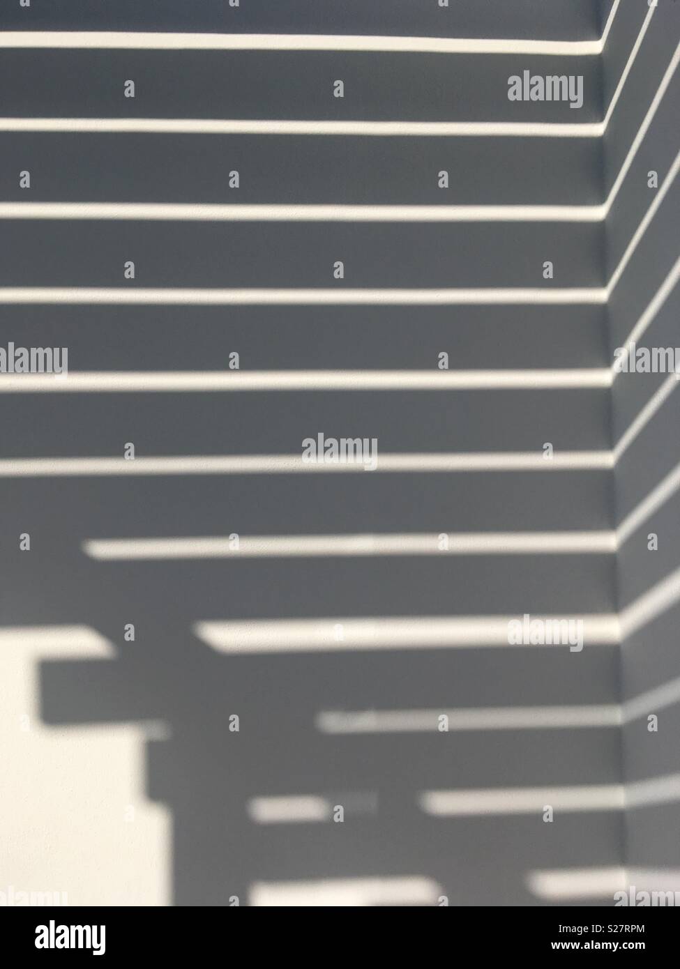 Shadow stripes on a white wall Stock Photo - Alamy