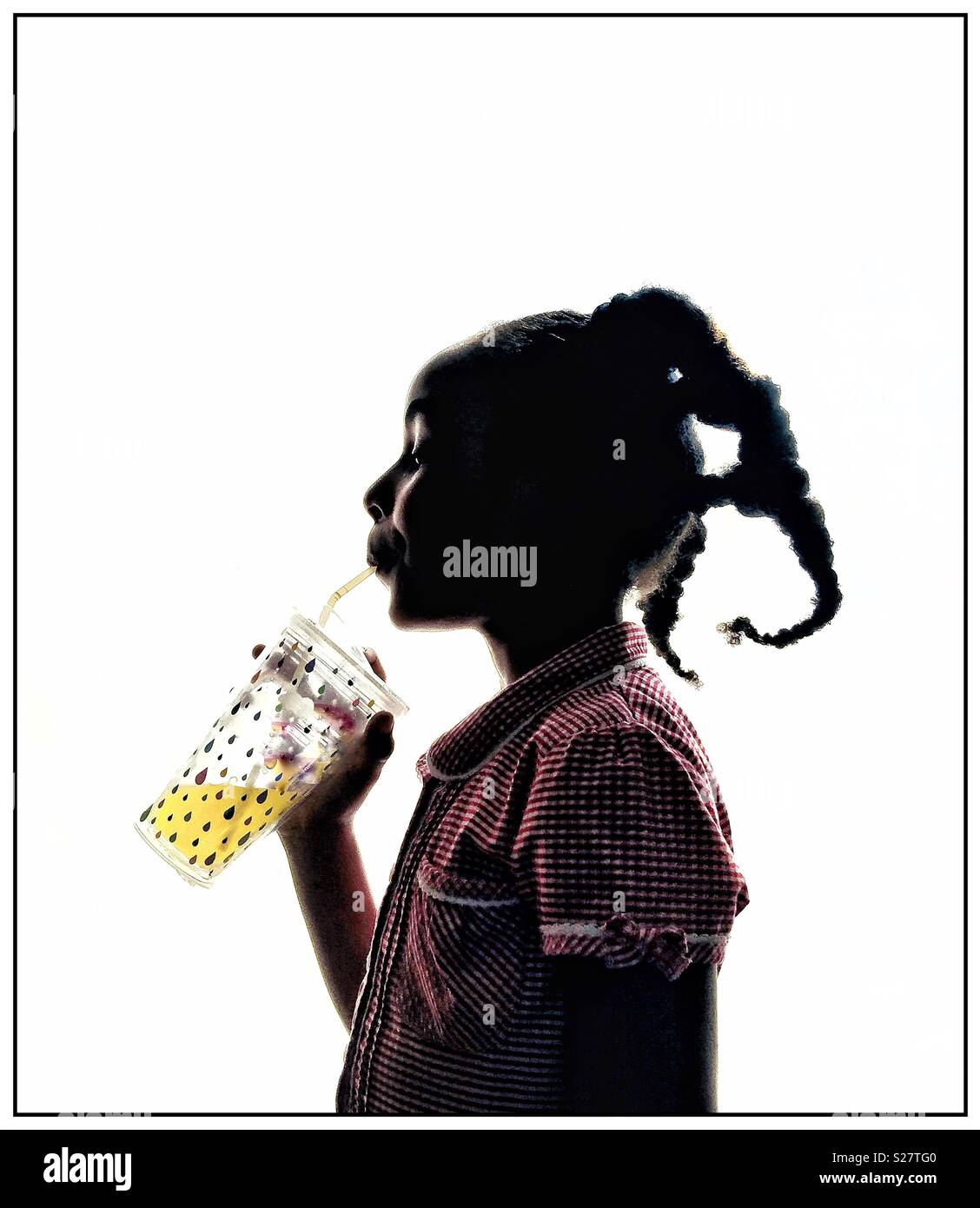 Child drinking through straw hi-res stock photography and images - Alamy