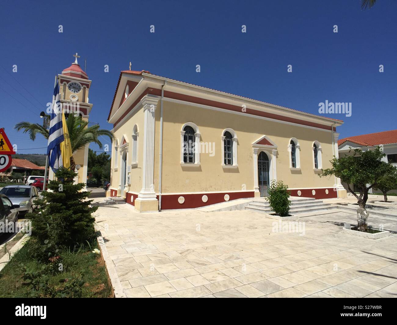 Christian church in Skala Kefalonia Greece Stock Photo - Alamy