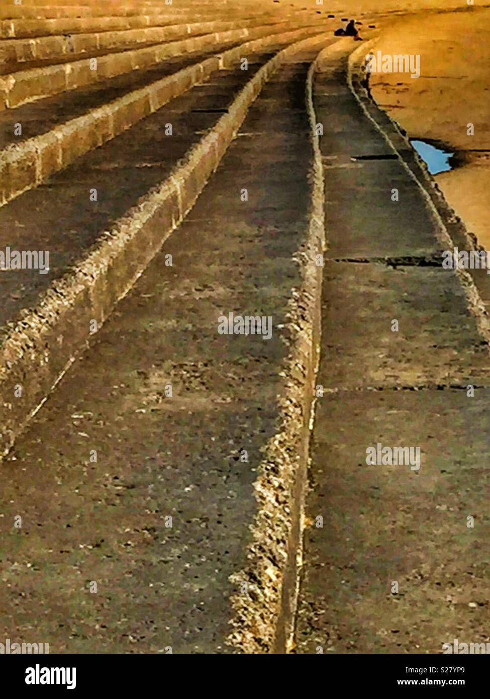 Steps on a beach Stock Photo - Alamy