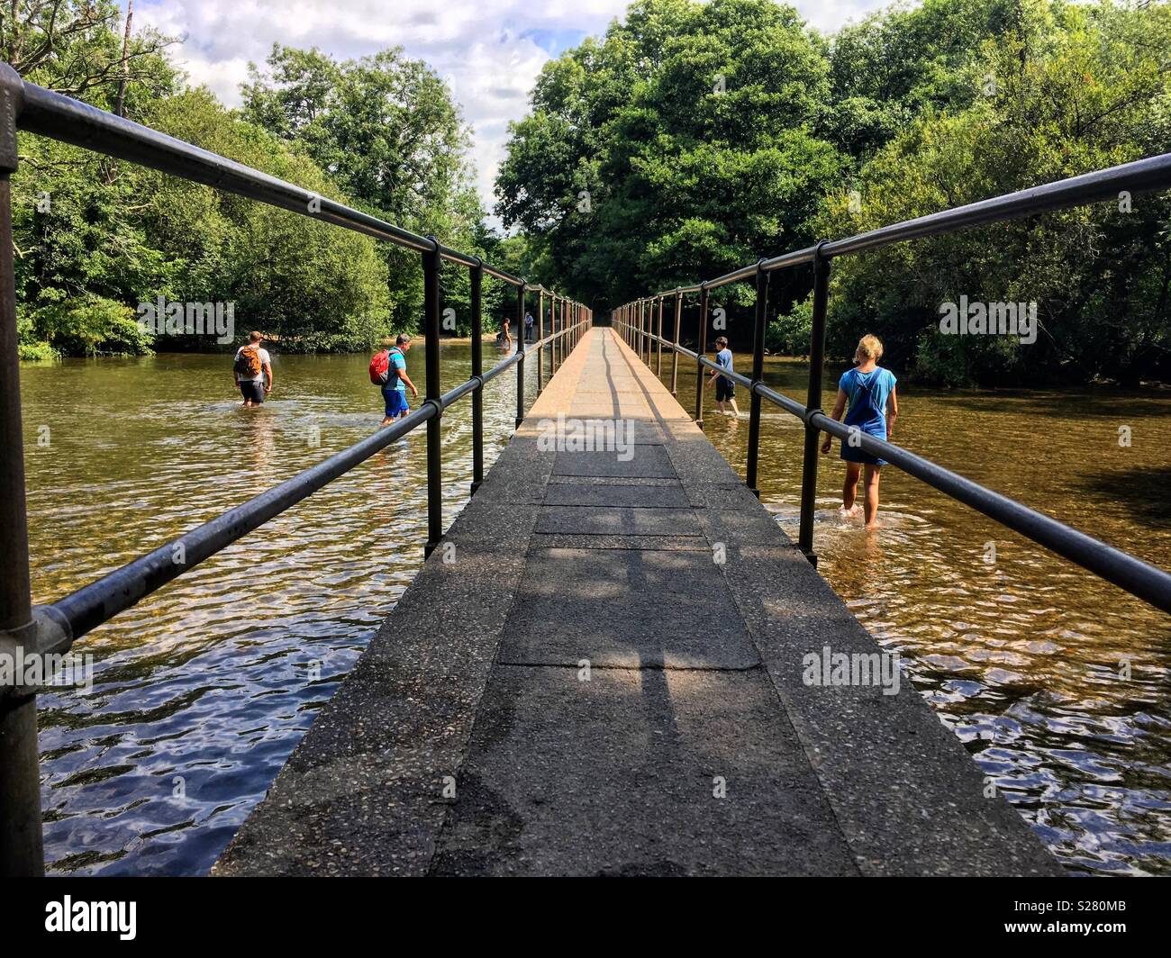 British summertime in the river Stock Photo - Alamy