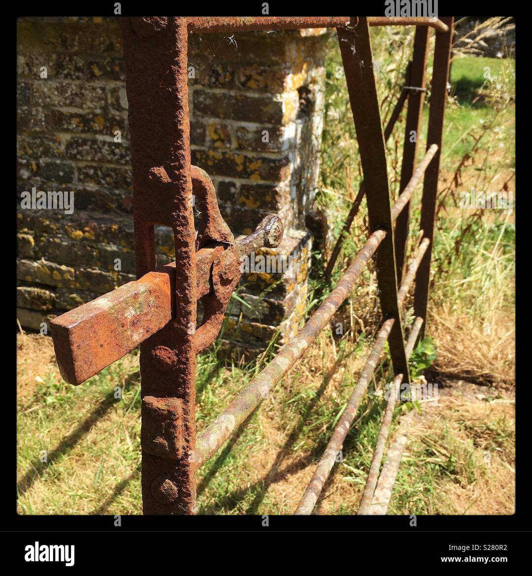 Rusty church gate hi-res stock photography and images - Alamy