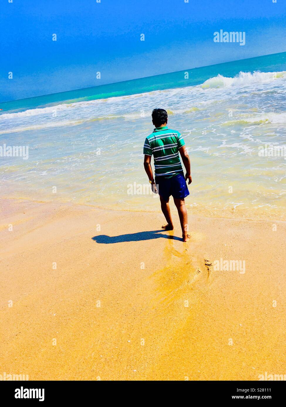 Evening in the beach Stock Photo - Alamy