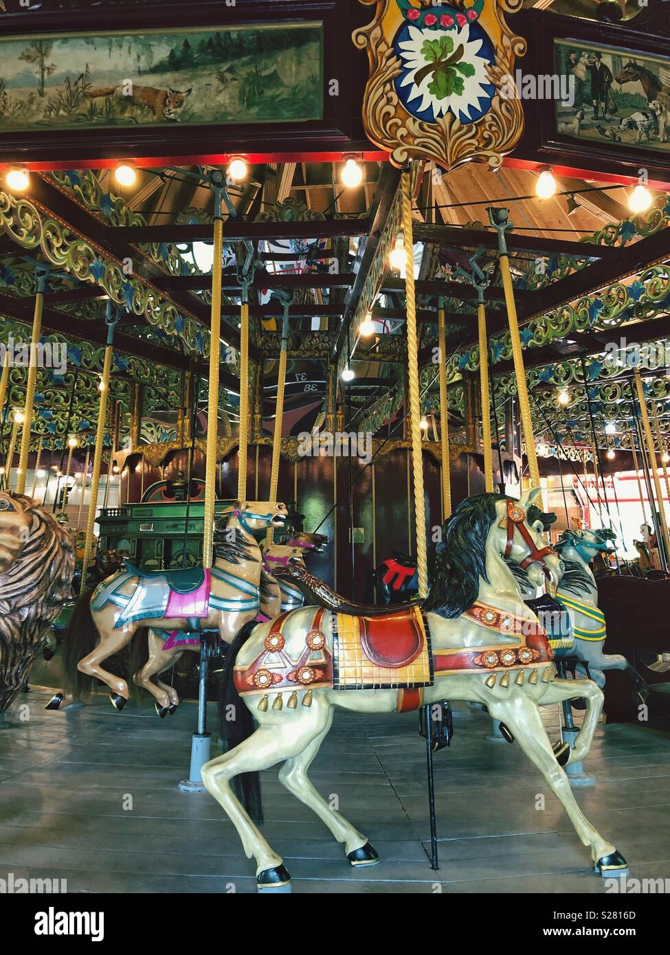 Vintage carousel hi-res stock photography and images - Alamy