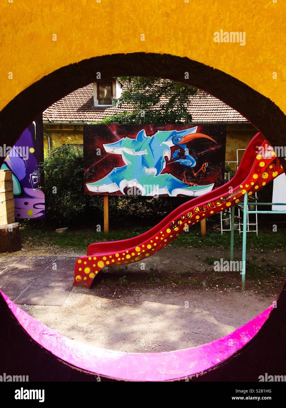 Colorfull playground for kids hi-res stock photography and images - Alamy