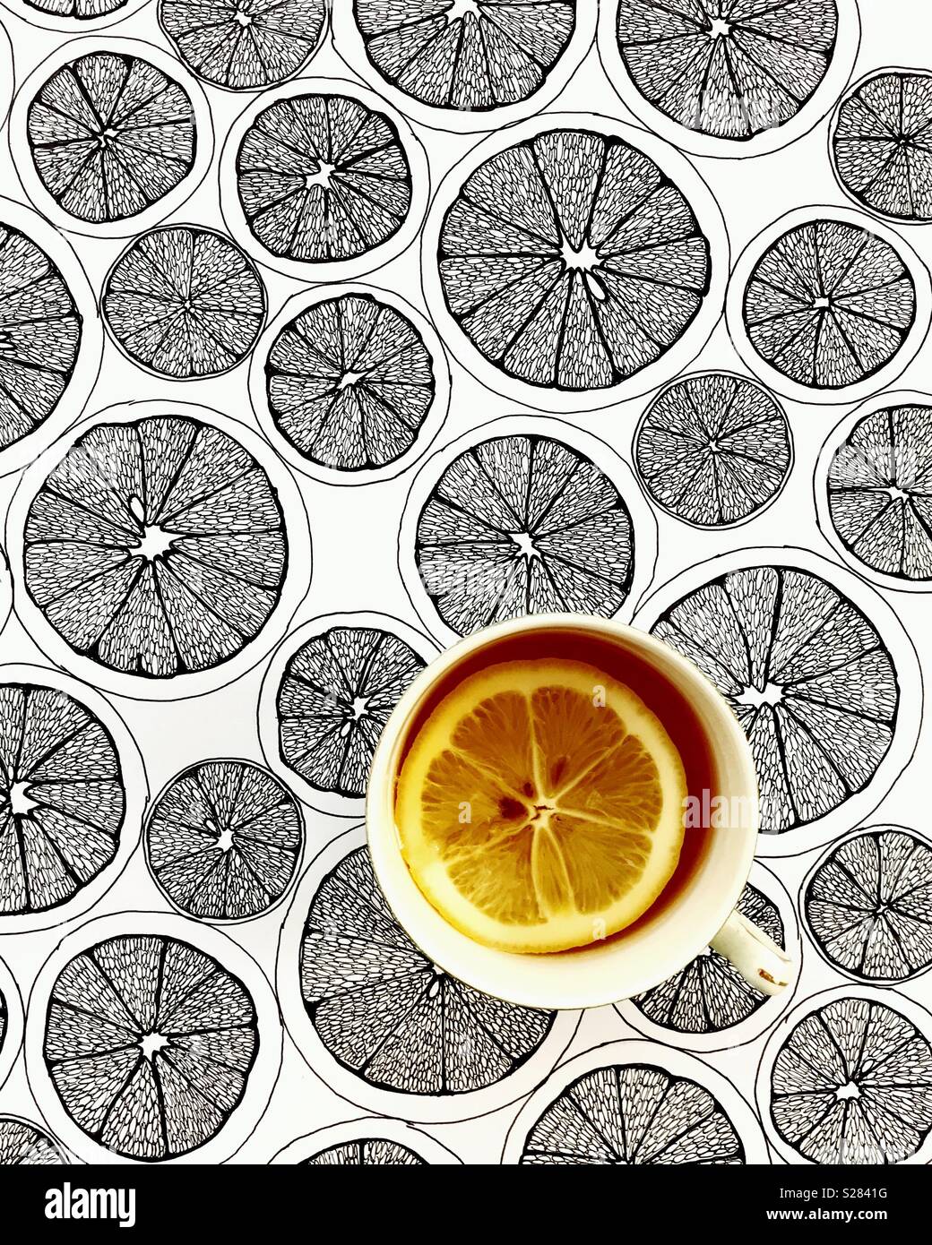 Tea drawing hi-res stock photography and images - Alamy