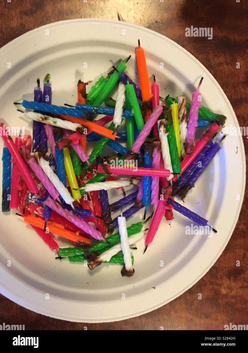 Pile of birthday candles hi-res stock photography and images - Alamy