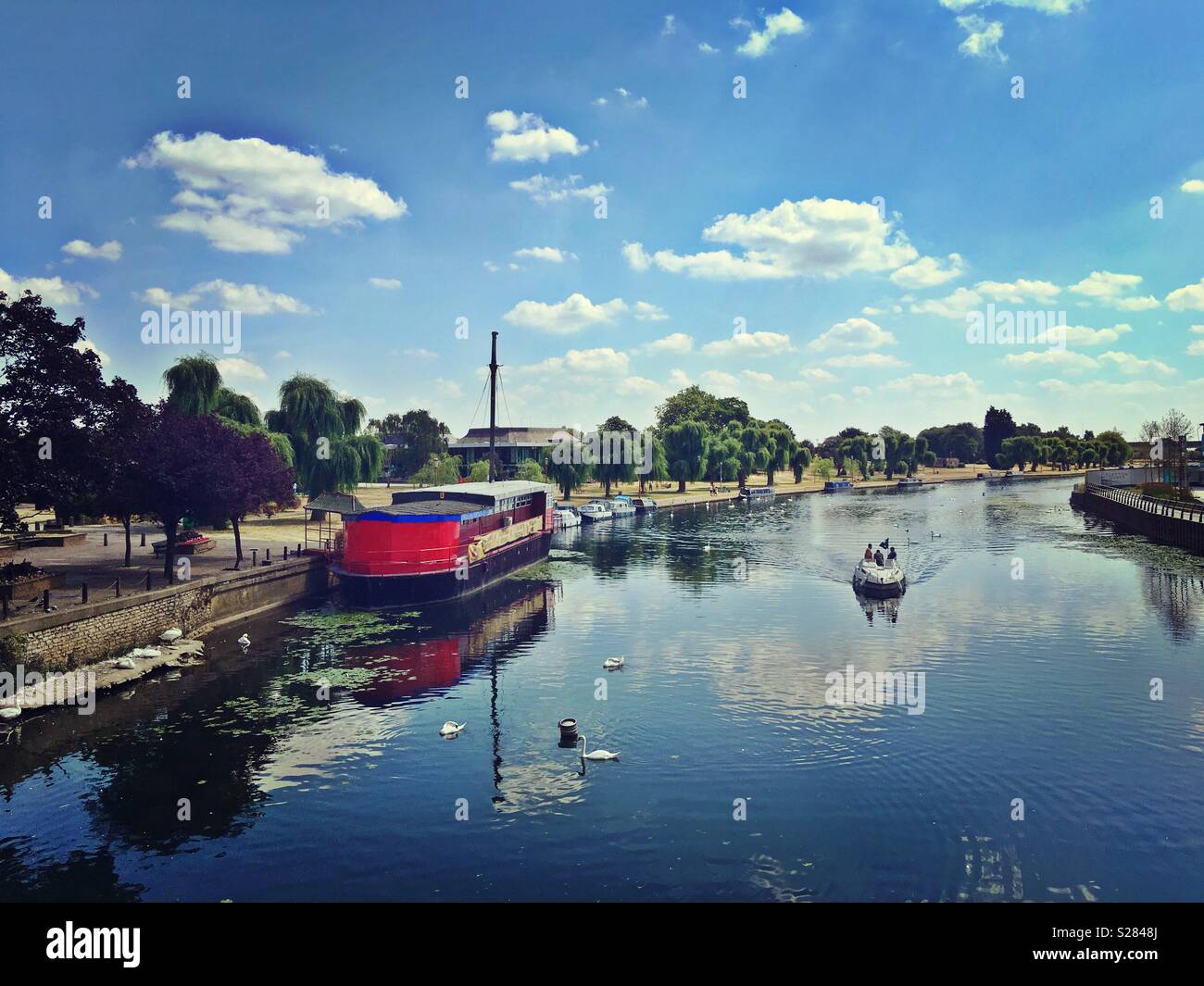 River Nene, Peterborough Stock Photo - Alamy