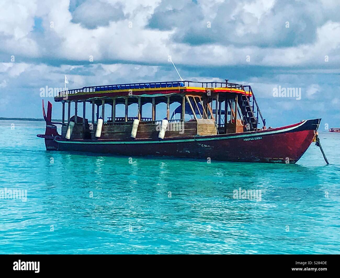 Boat in the Maldives Stock Photo - Alamy
