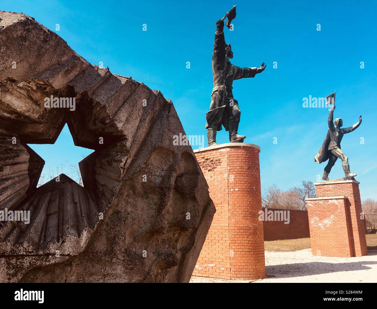 Communist statues in Memorial Park Stock Photo - Alamy