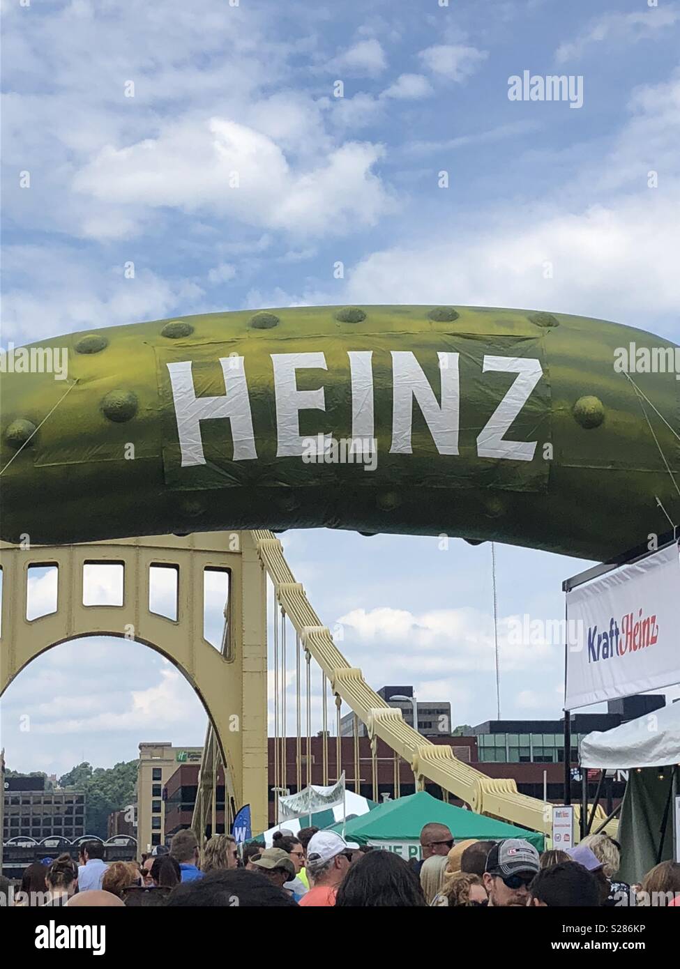 The Pickle Balloon at the 2018 Picklesburg in Pittsburgh, PA Stock ...