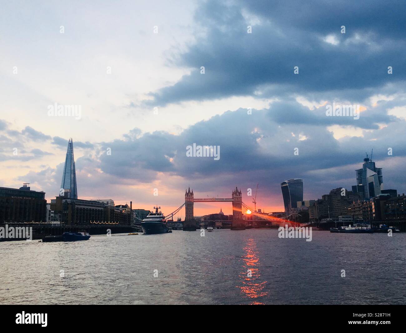 London # Tower Bridge # sunset# Thames Stock Photo - Alamy