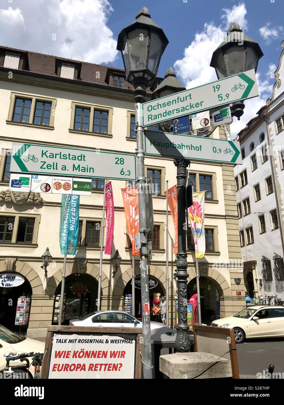 Street signs In Germany Stock Photo - Alamy