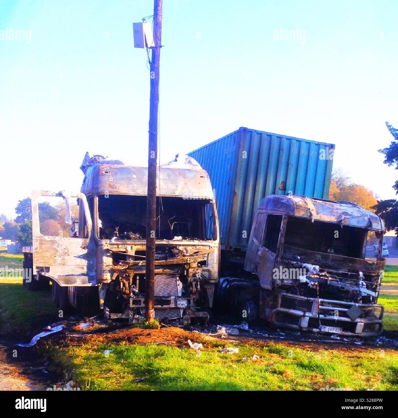 Destroyed to the ground Stock Photo - Alamy