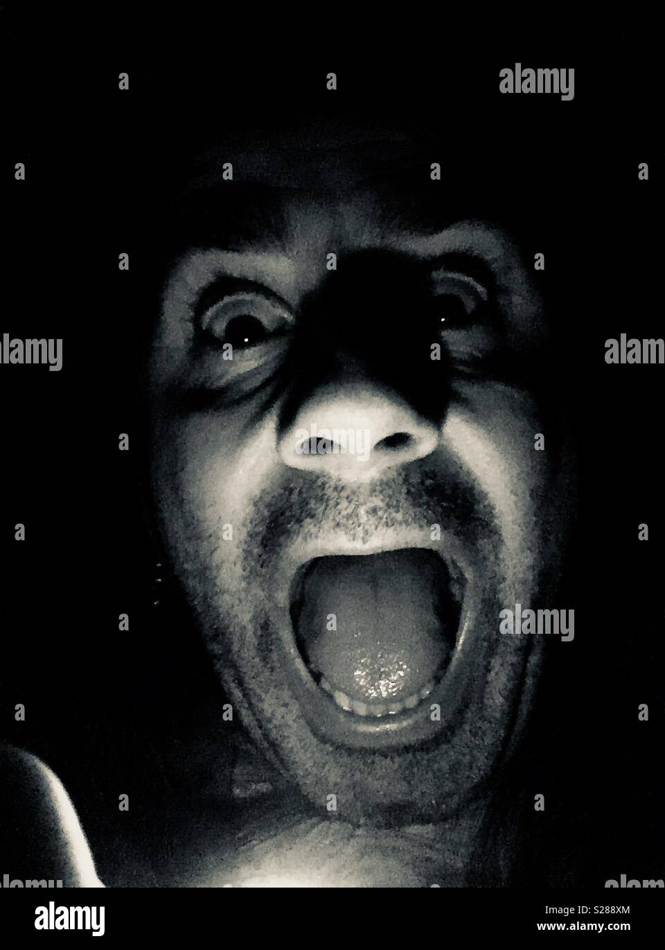 Scream face hi-res stock photography and images - Alamy