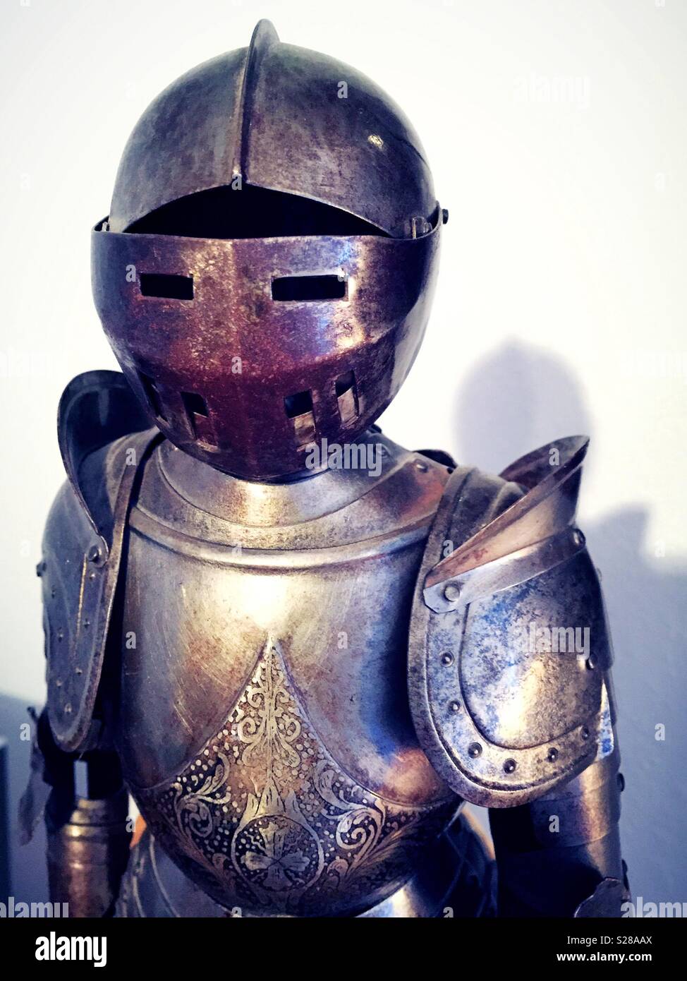 Miniature suit of armor statue, USA Stock Photo - Alamy