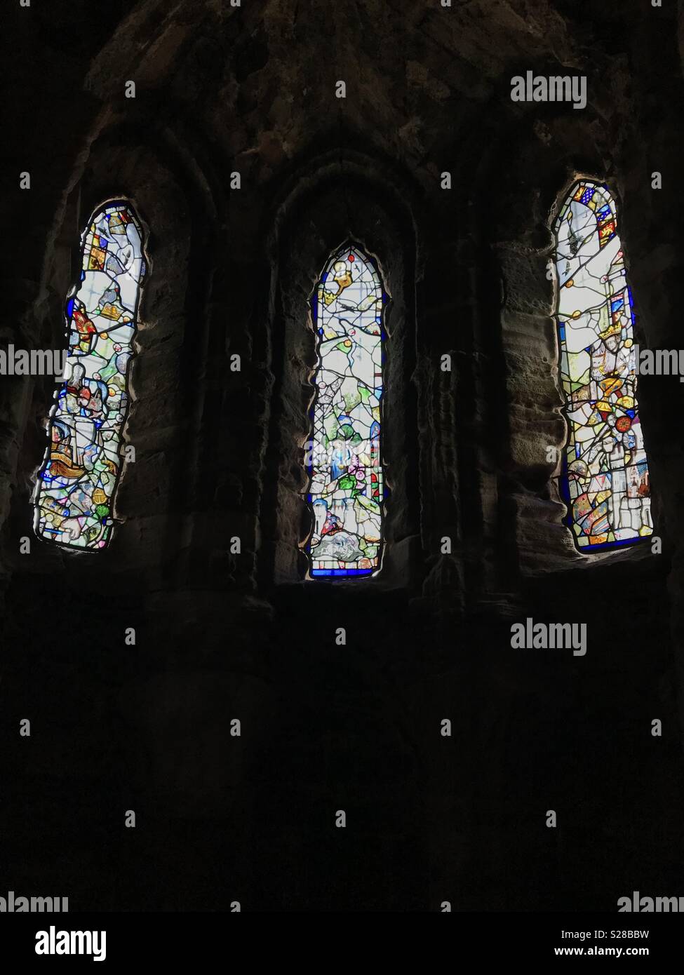 Stained glass windows Stock Photo - Alamy