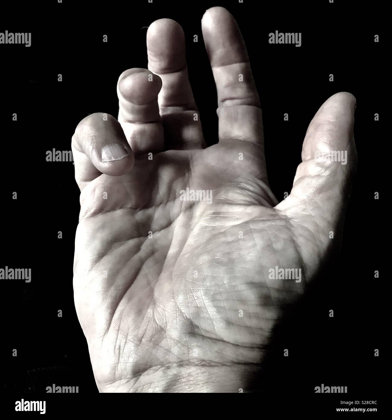 Man’s hand Palm up close Stock Photo - Alamy