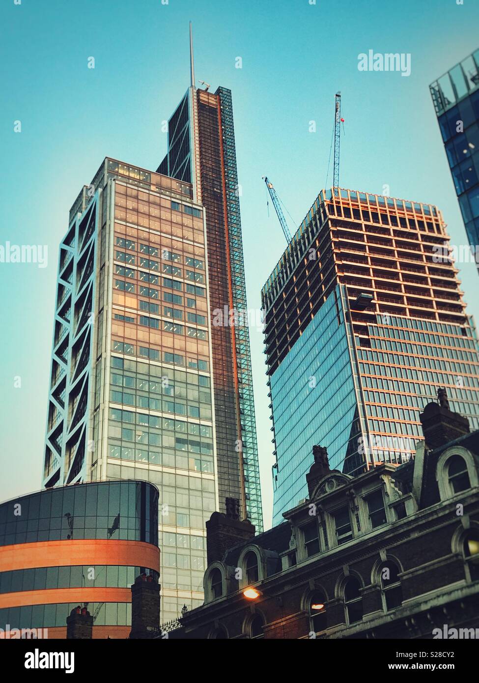 Buildings in the Square Mile, City of London from Liverpool Street ...