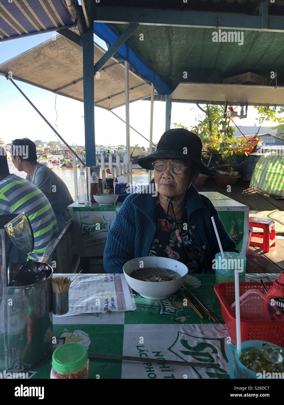 Vietnamese outdoor restaurant Stock Photo - Alamy