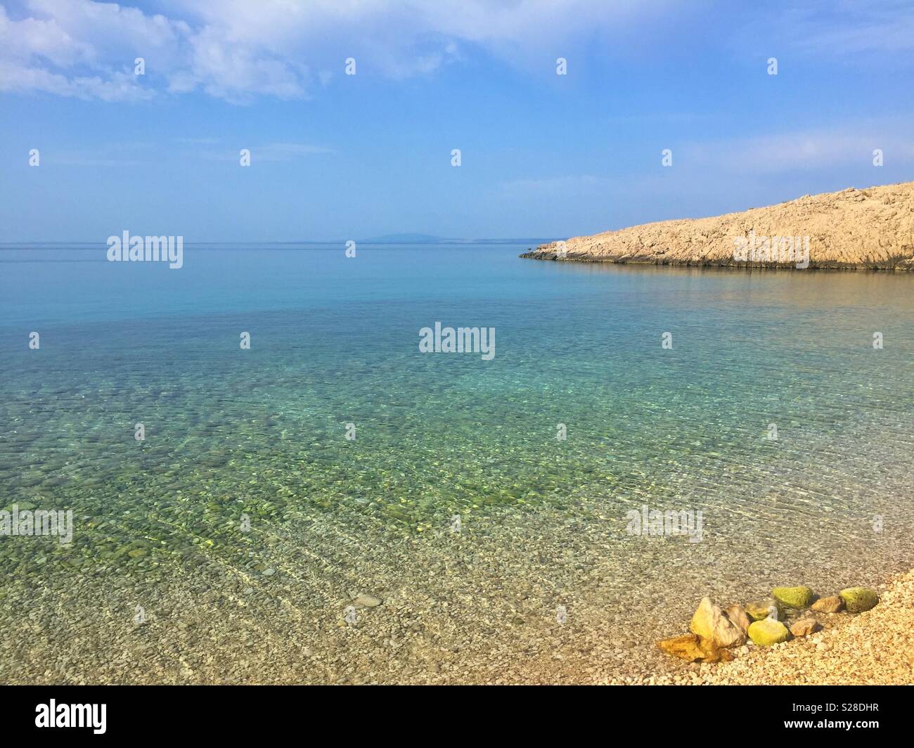 A beach on Krk Island, Croatia Stock Photo - Alamy