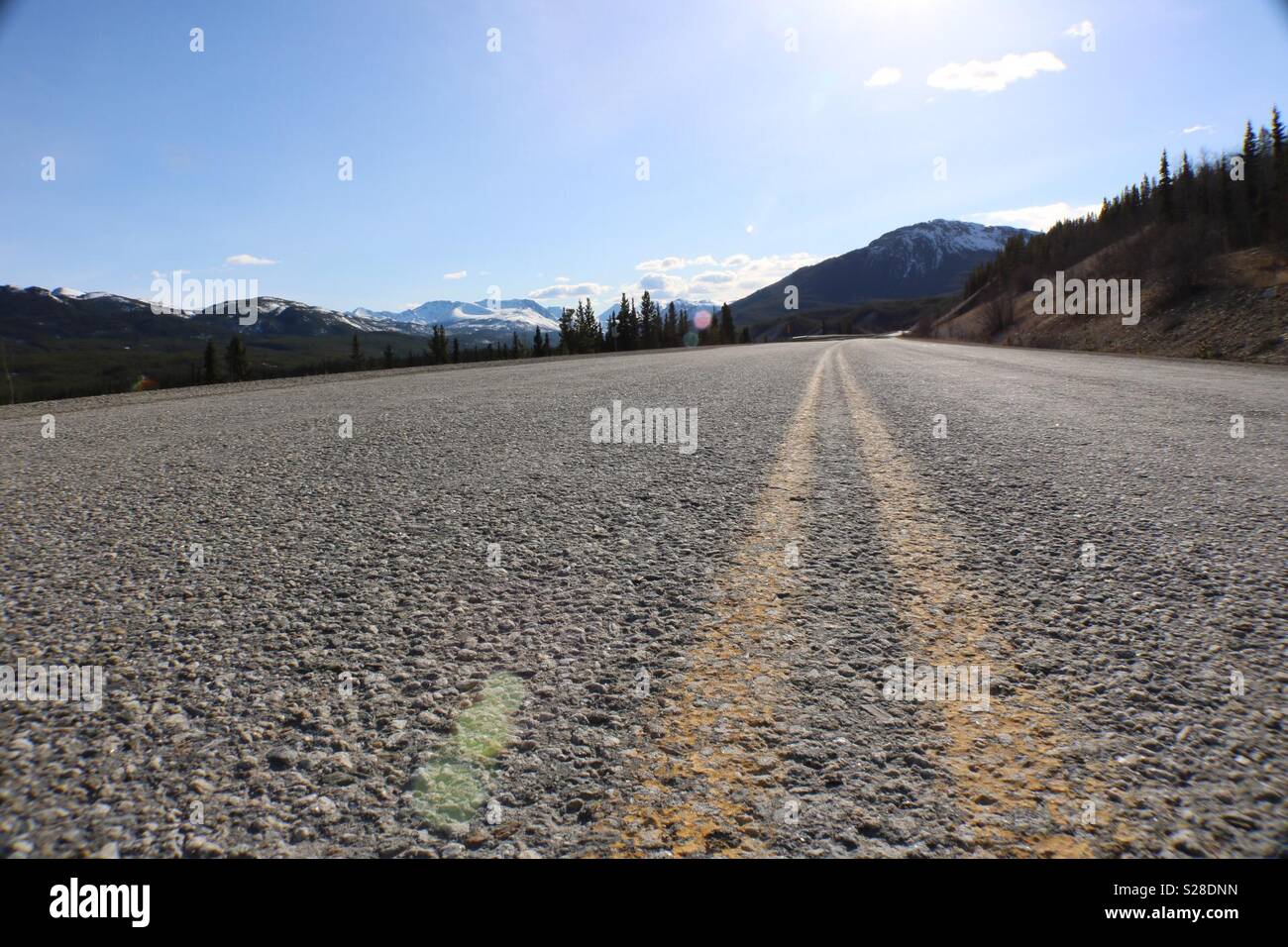 The Alaskan Highway Stock Photo - Alamy