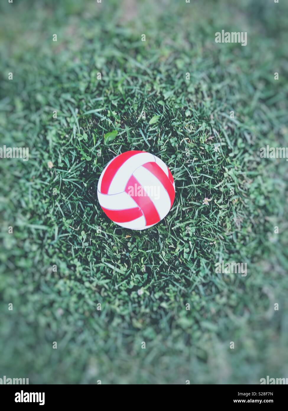 Soccer ball red and white hi-res stock photography and images - Alamy