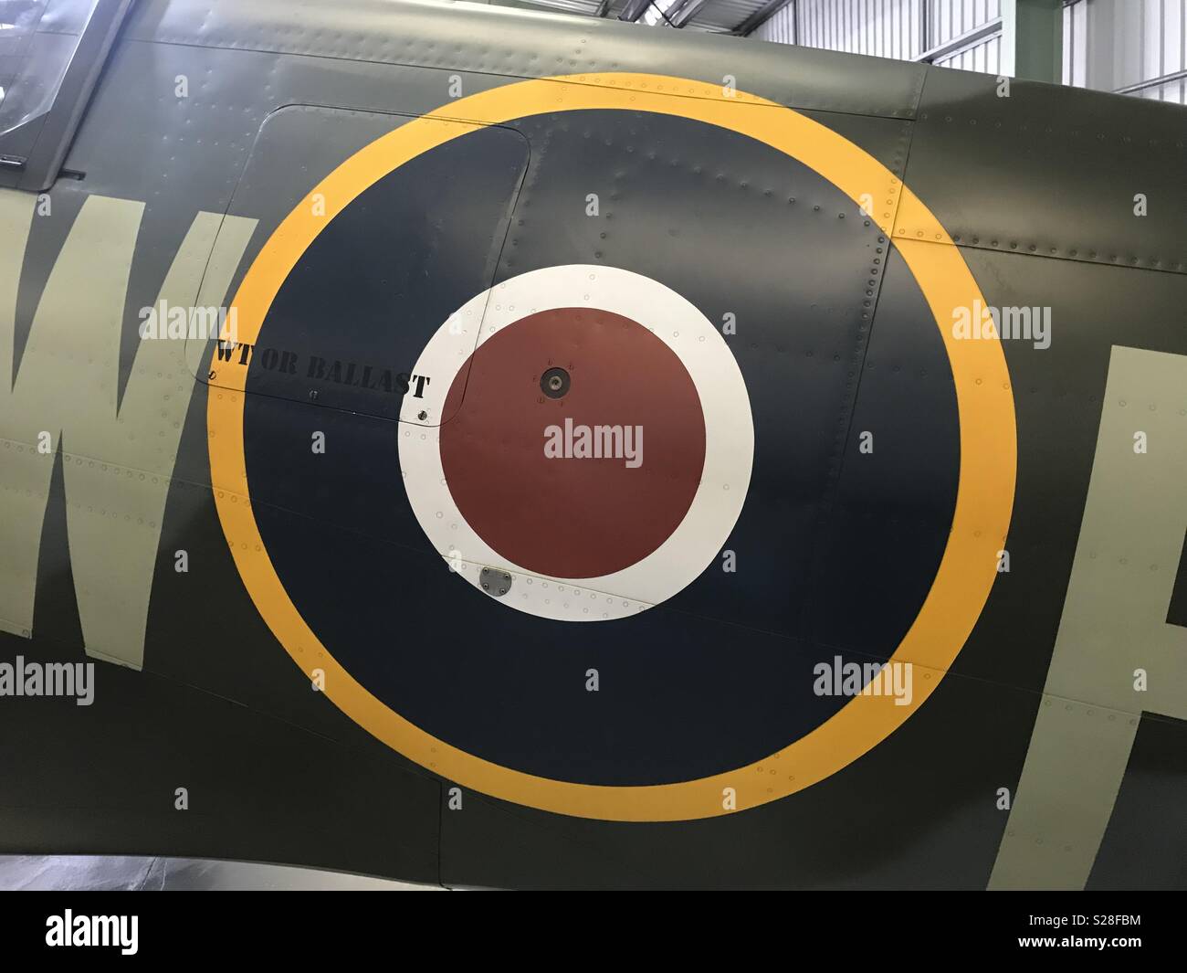 Roundel in a preserved spitfire Stock Photo - Alamy