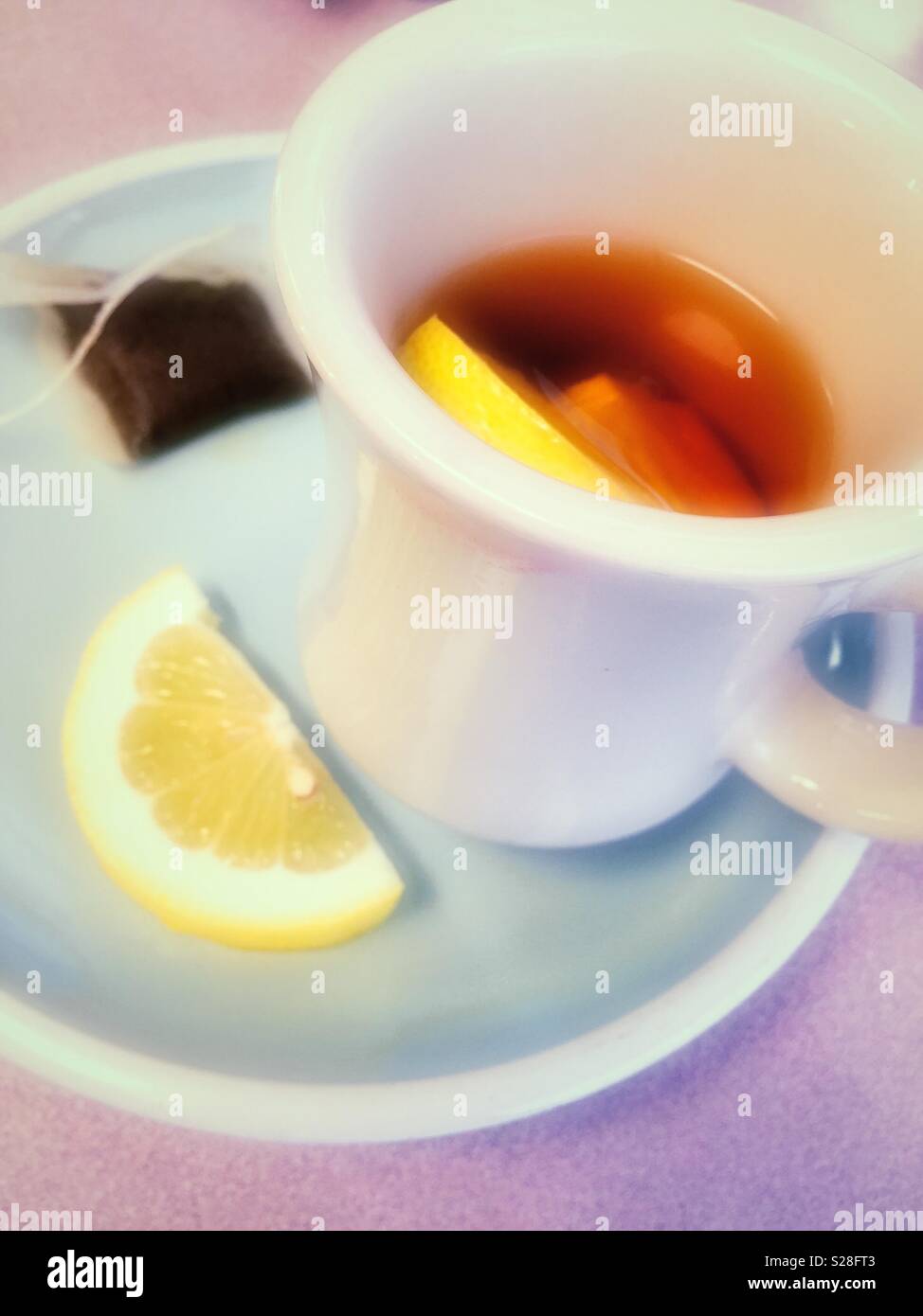 Tea lemon teabag hi-res stock photography and images - Alamy