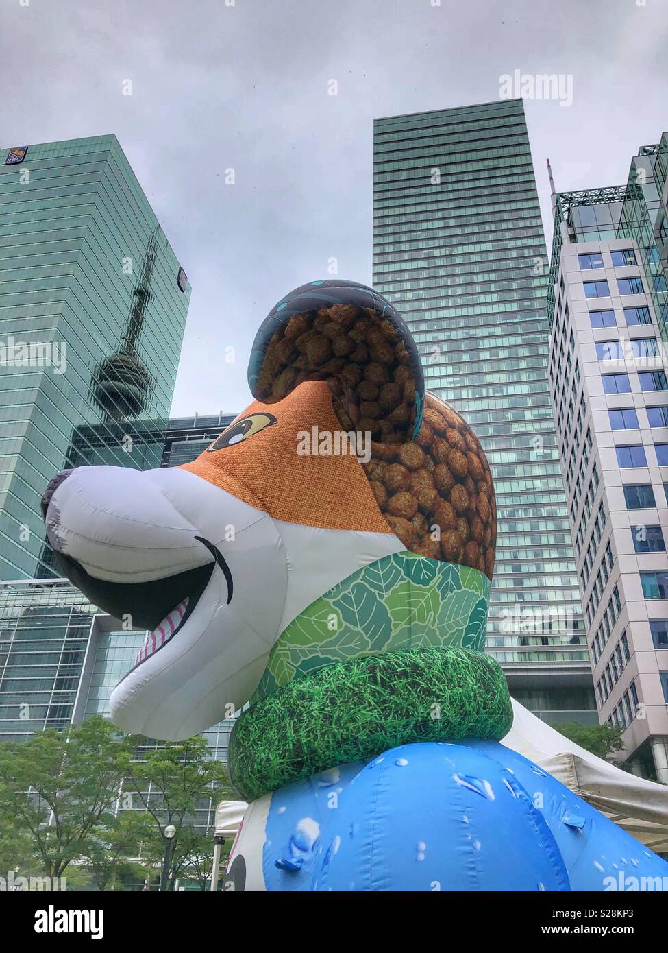 Inflated dog in downtown Toronto, Canada Stock Photo - Alamy