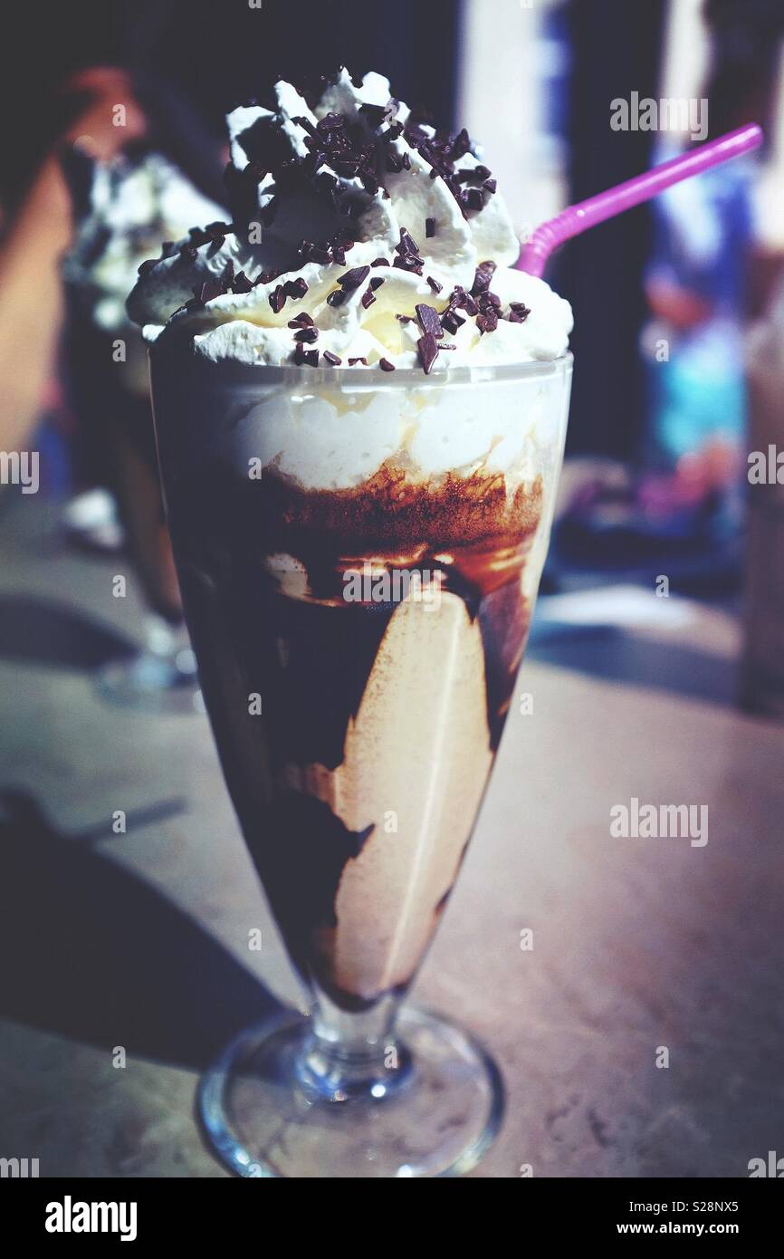 Tall glass iced coffee hi-res stock photography and images - Alamy