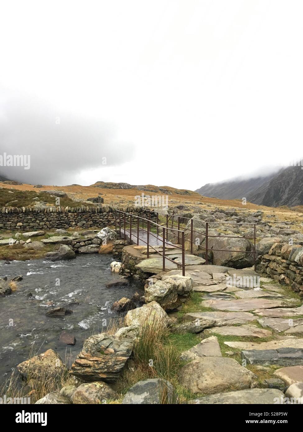 Bridge in Snowdonia Stock Photo - Alamy