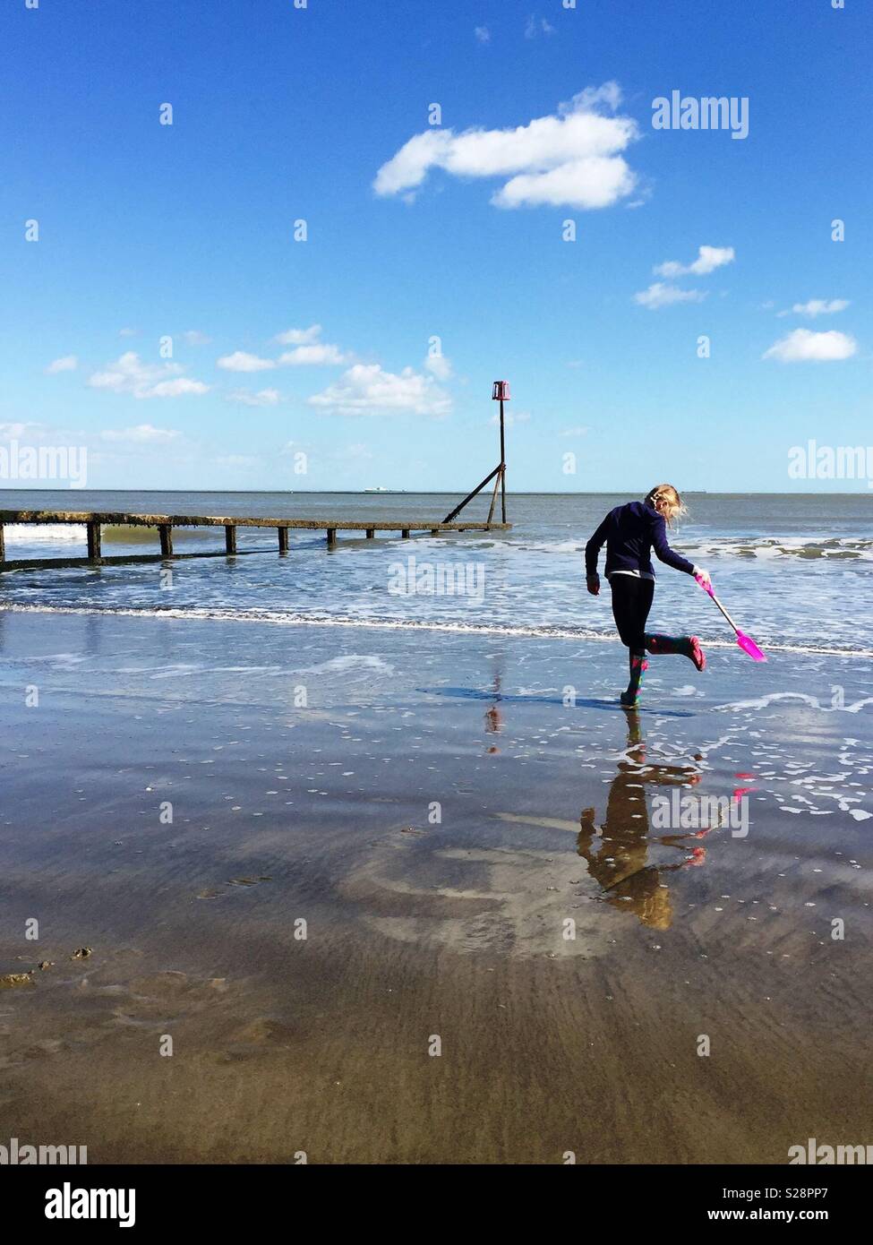 Fun at the beach Stock Photo - Alamy