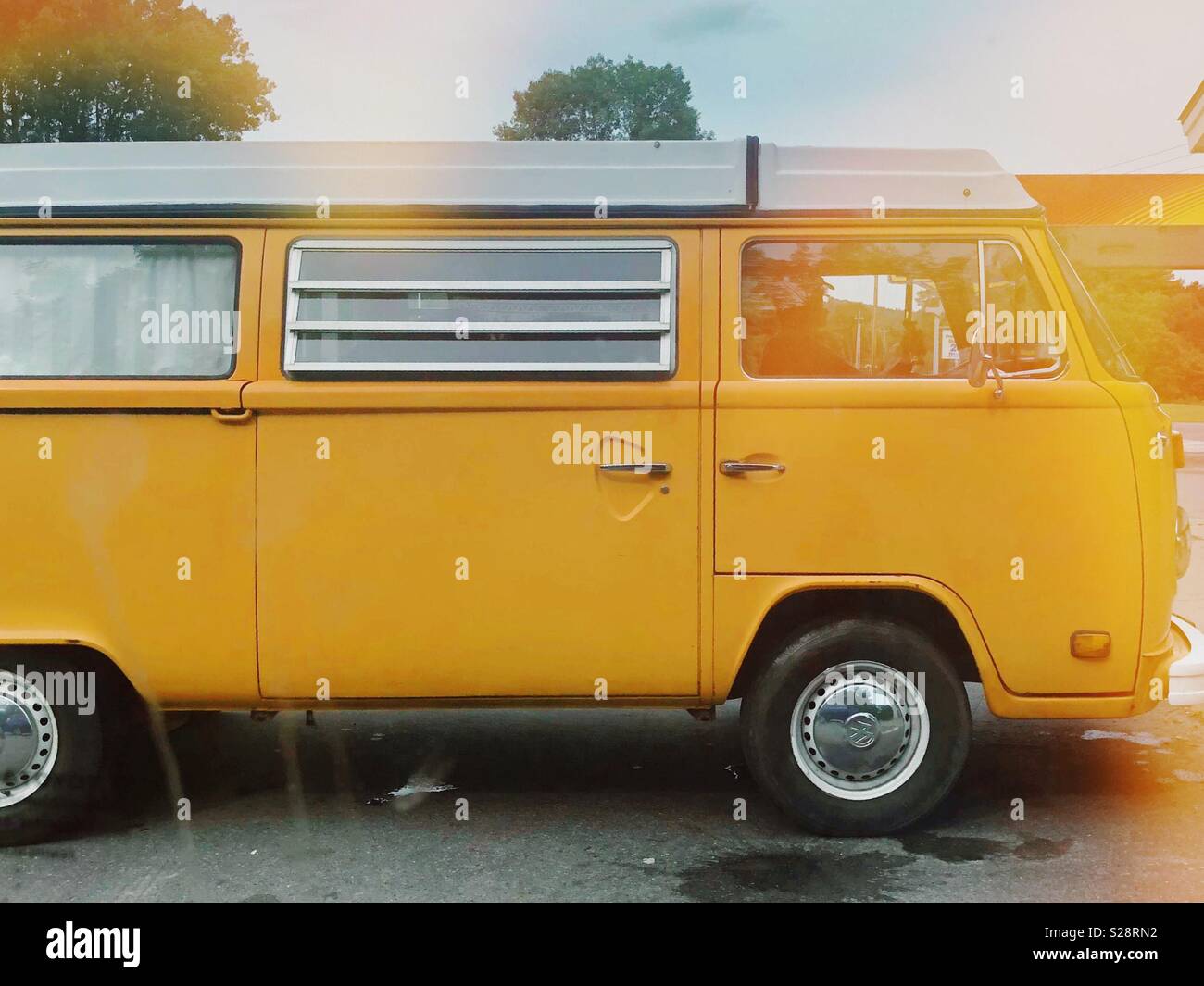 the yellow van Stock Photo - Alamy