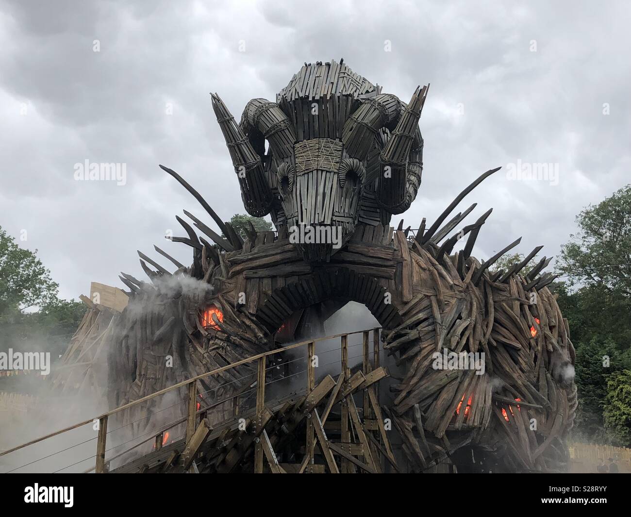 Alton towers - Wicka Man Stock Photo - Alamy