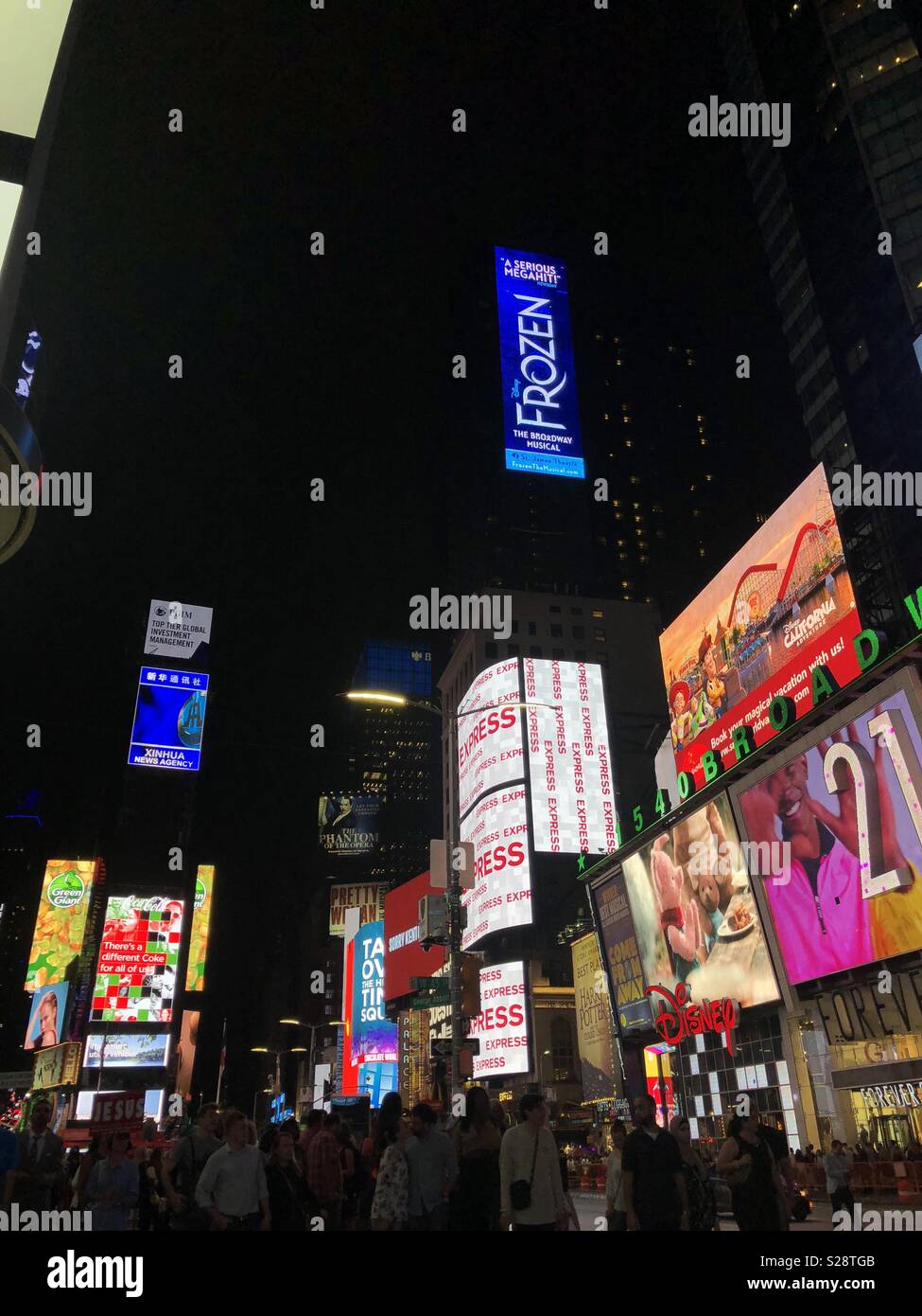 Times square lights hi-res stock photography and images - Alamy
