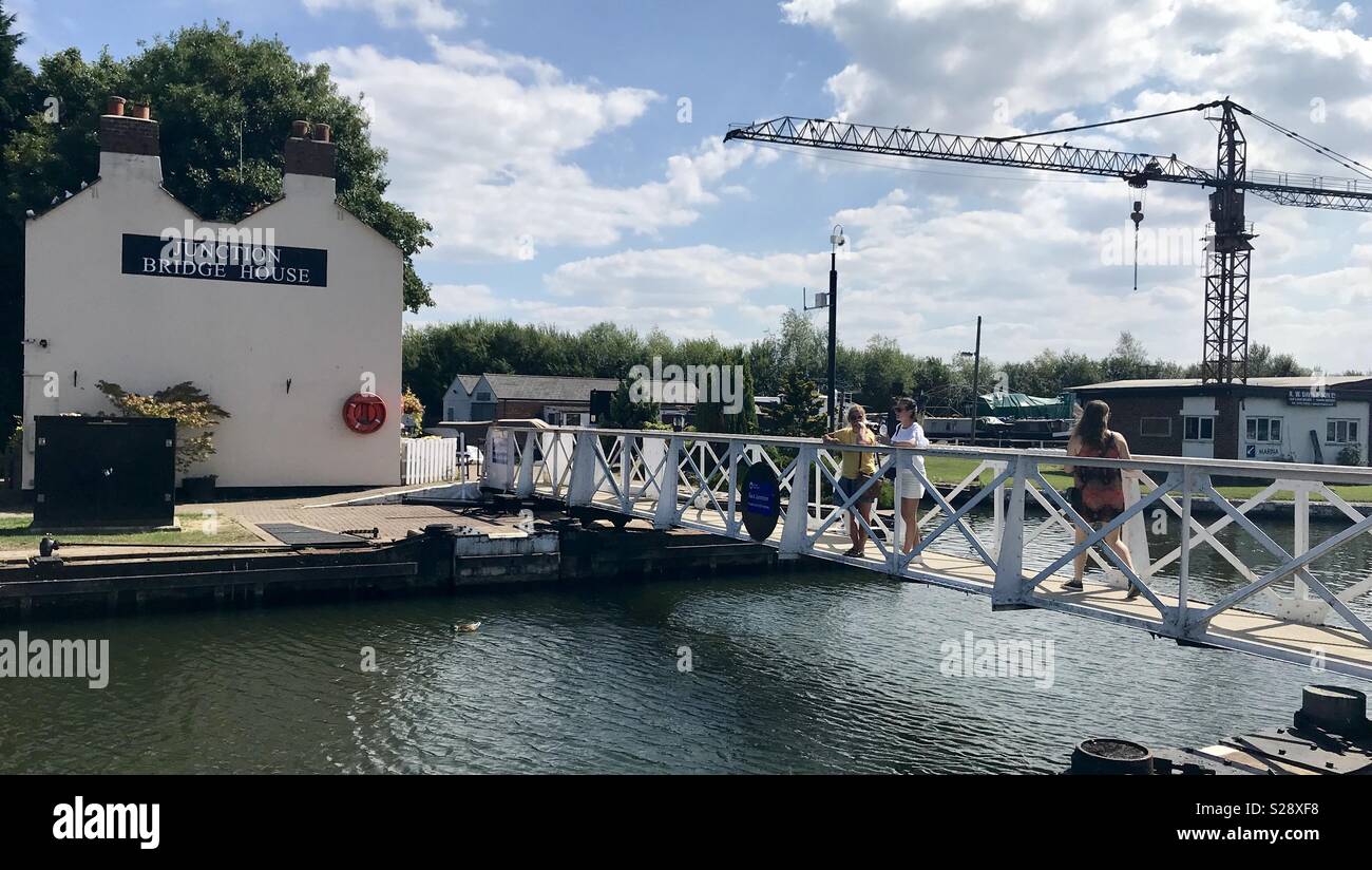 Saul junction Gloucester And Sharpness Canal Stock Photo - Alamy