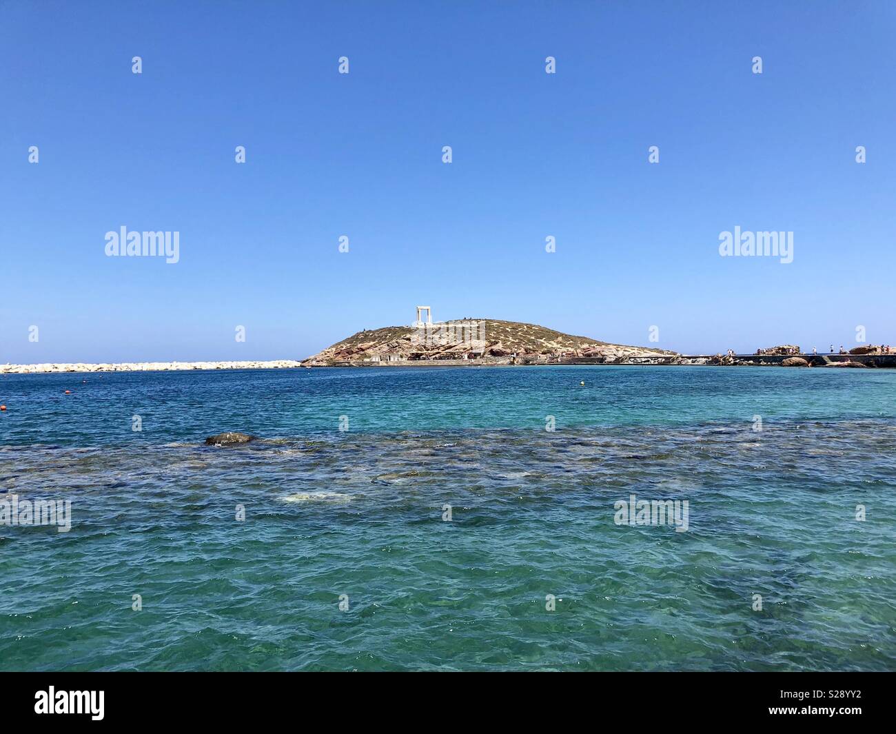 Ancient Greek God Apollo temple "Portara" (Naxos, Cyclades, Greece ...