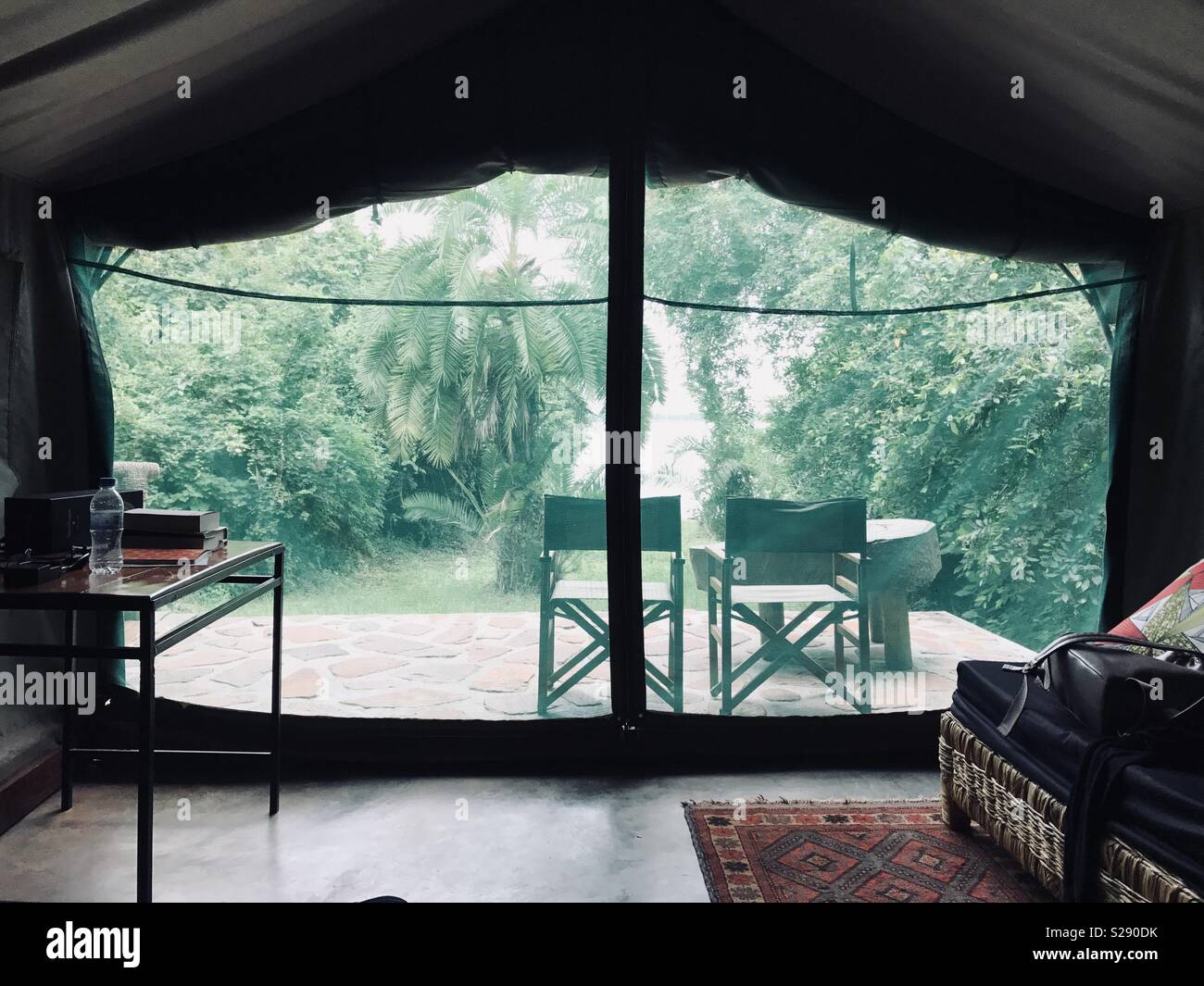 Camping at Akagera National Park, Rwanda Stock Photo - Alamy