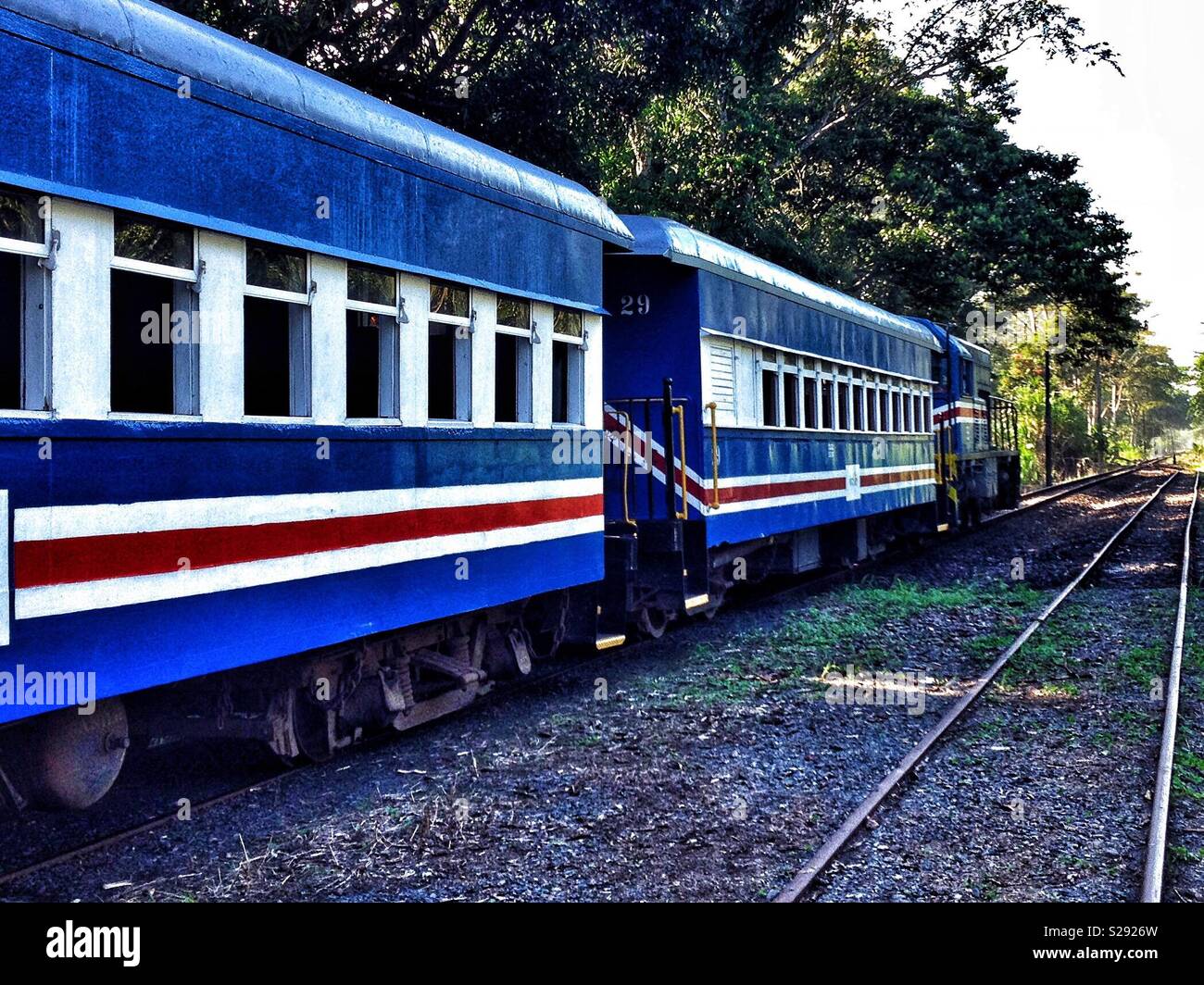 An old passenger train in Costa Rica, South America Stock Photo - Alamy